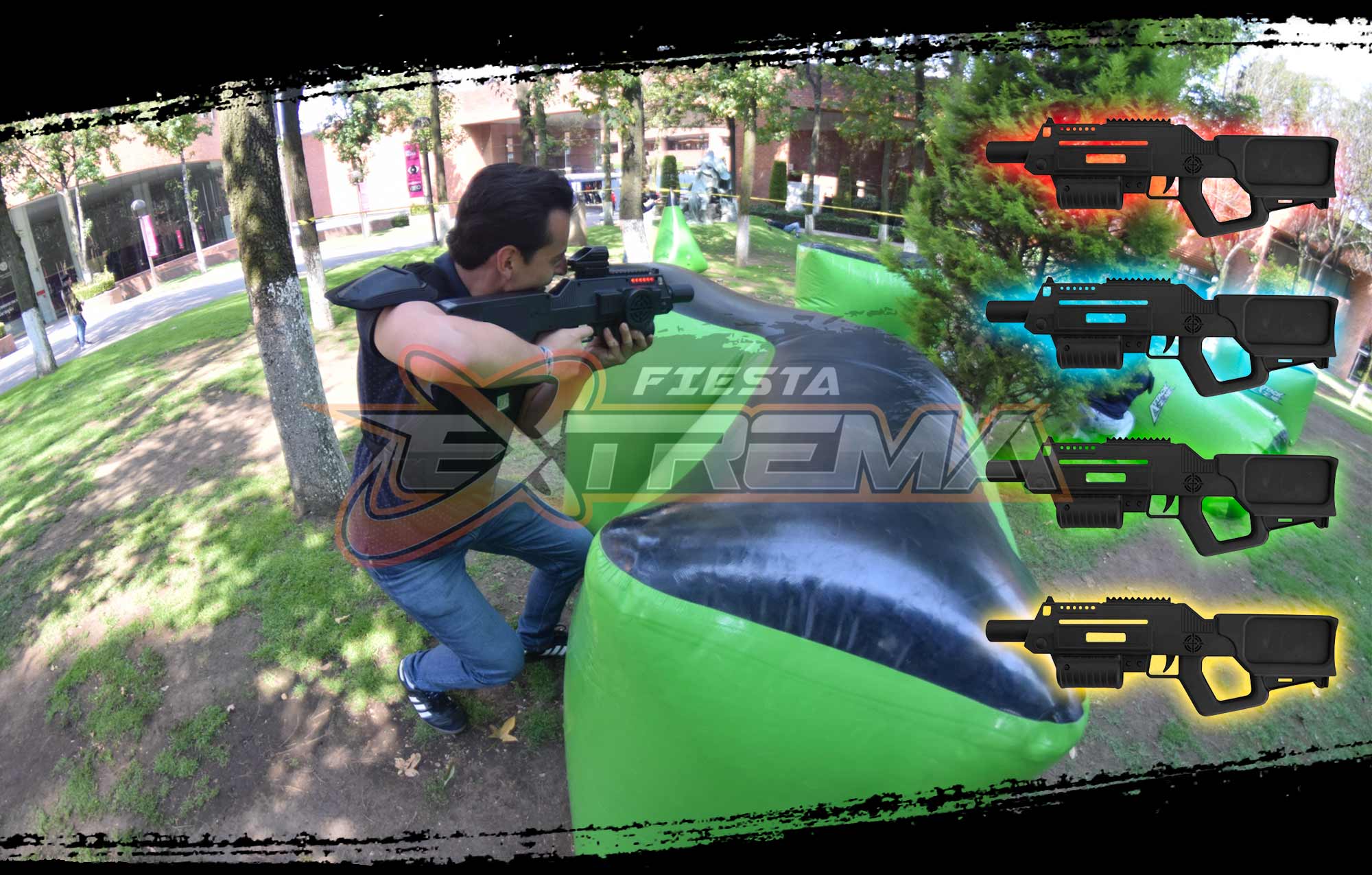 Gotcha Laser a Domicilio | Renta de Inflables CDMX | Fiesta Extrema